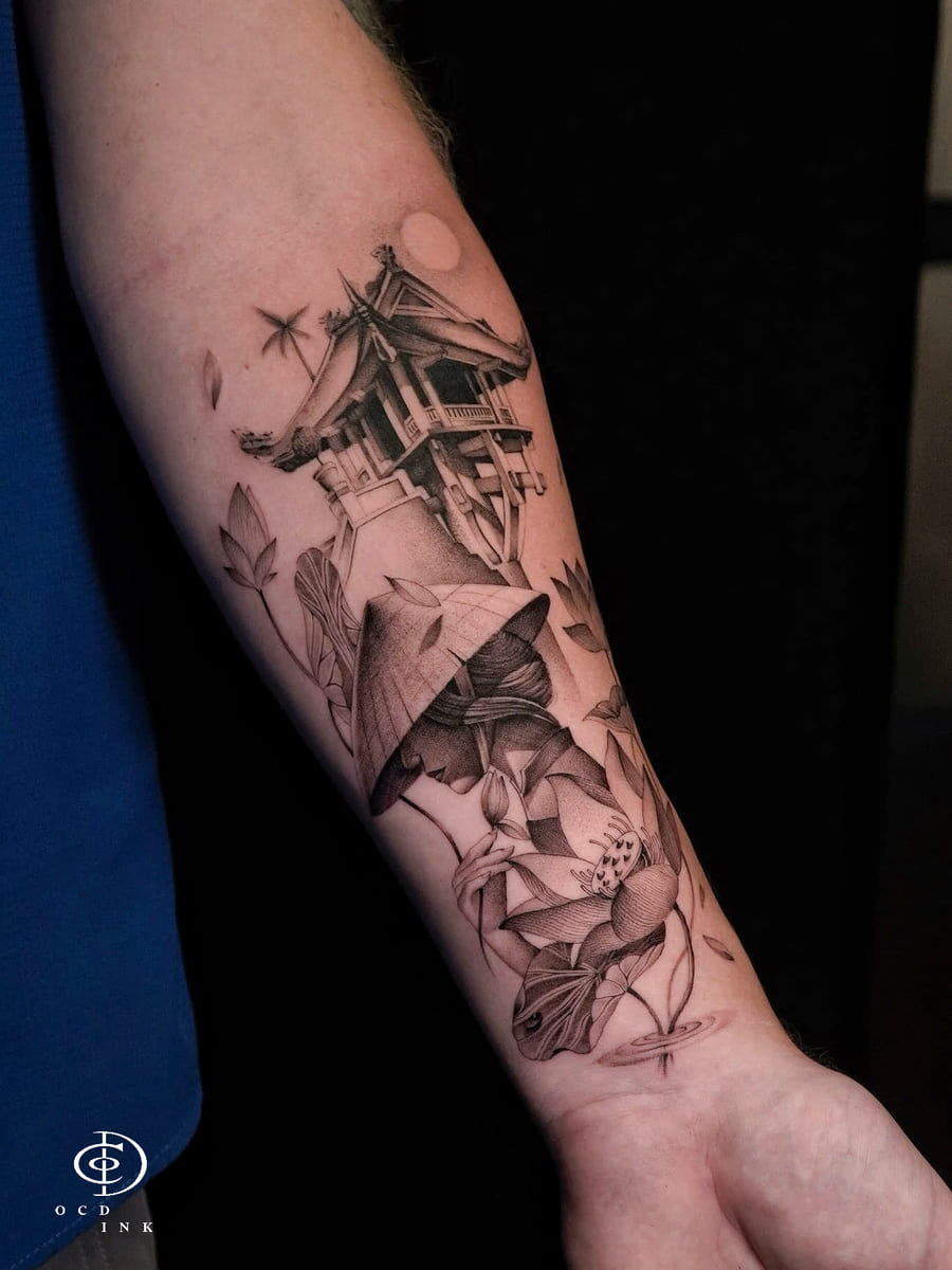 Asian-Inspired Tattoo | OCD Ink Studio
